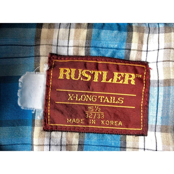 Rustler | Shirts | Vintage Mens Rustler Casual Button Down Shirt | Poshmark